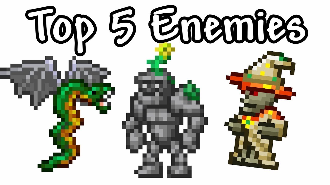 Top 5 Terraria Enemies - YouTube