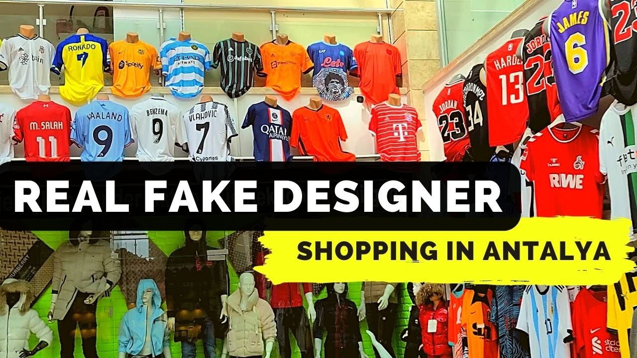 Can you spot a fake? Shopping in Lara Beach, Antalya, Turkey - YouTube