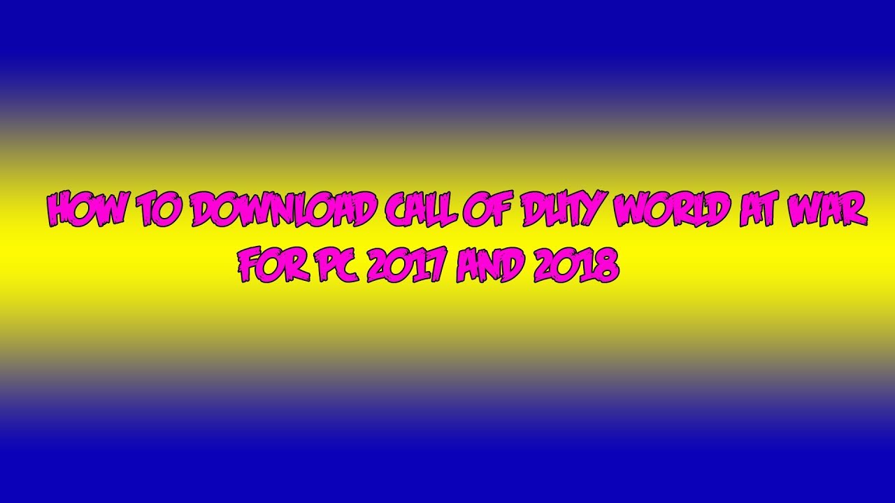 How To Install Call of Duty World At War Custom Zombie Maps! - YouTube