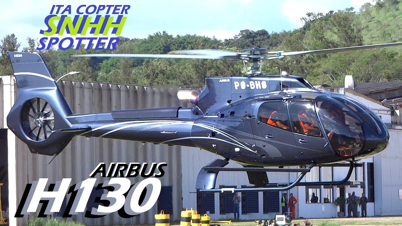 EXCLUSIVO! NOVO! Airbus H130 PS-BHS em voo de testes na Helibras! - YouTube