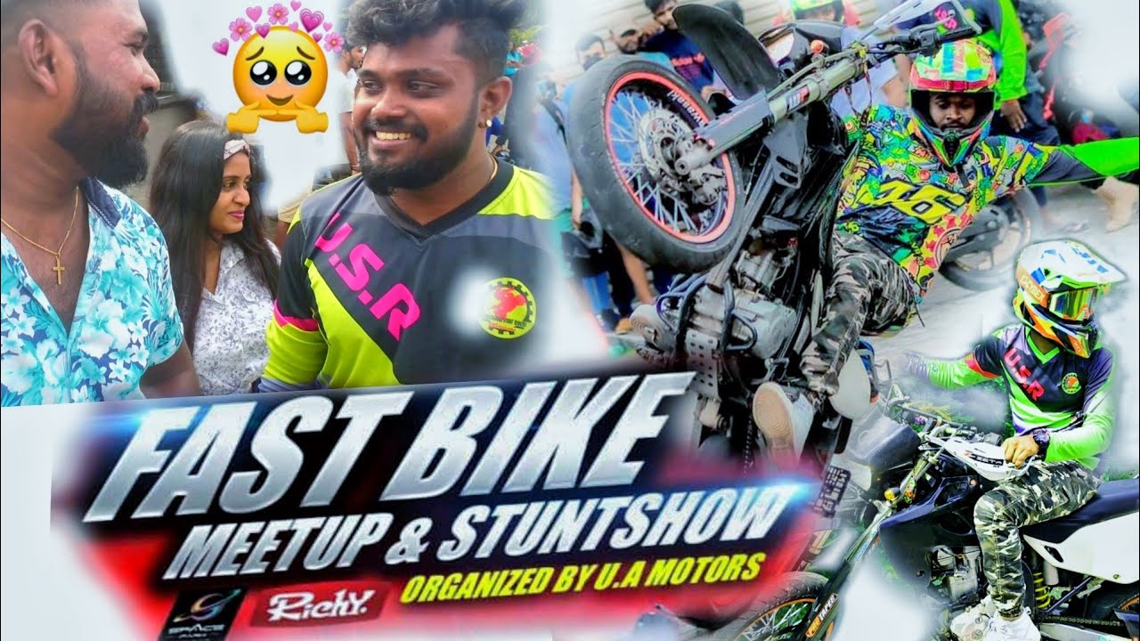 ලංකාවම කැලබු Bike Stunt Show එක 2023| Fast Bike Meetup හෝමාගම Sri Lanka ...
