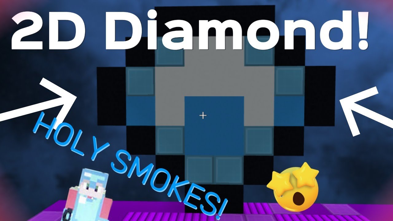 How To Build A 2D Pixelated Diamond IN UNDER 2 MINUTES!!! **VOICE ...