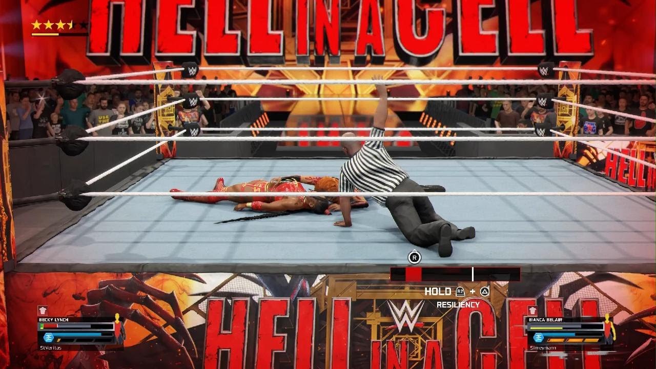 WWE 2K25 Fighting Cheesy Becky - YouTube