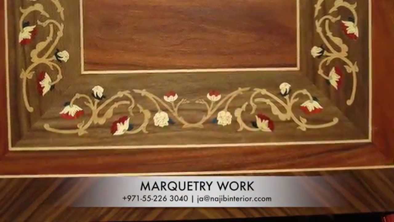 Marquetry Work "Designed & Produced in UAE" - YouTube