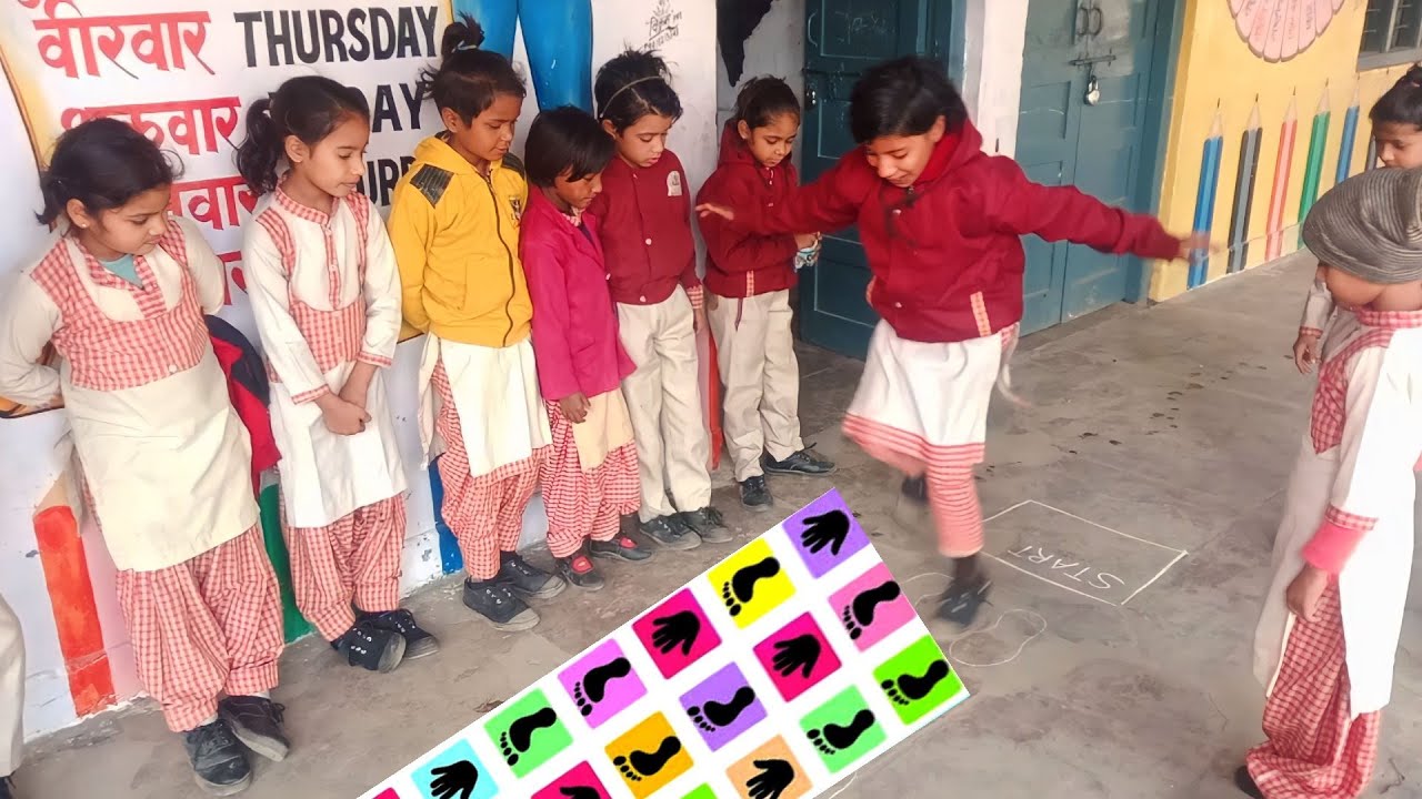Hopscotch game | Stapoo | Stappu game for kids||NIPUN Haryana - YouTube