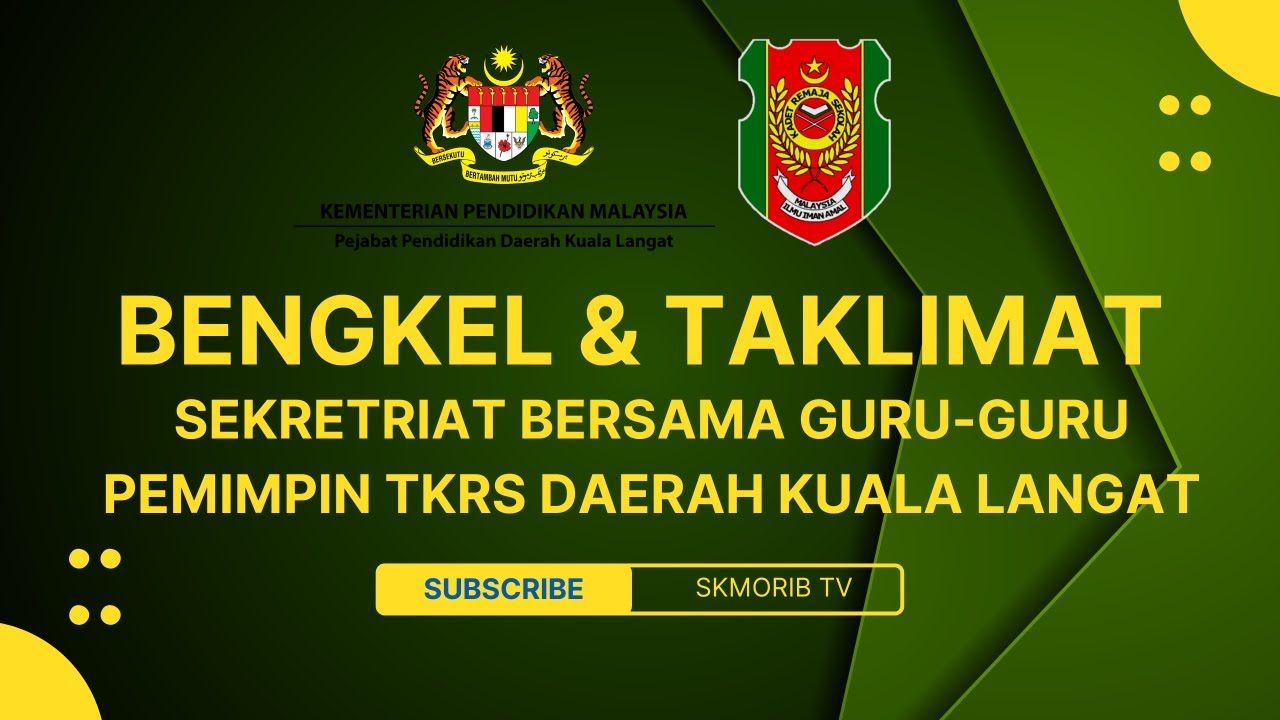 BENGKEL & TAKLIMAT SEKRETRIAT BERSAMA GURU-GURU PEMIMPIN TKRS DAERAH ...