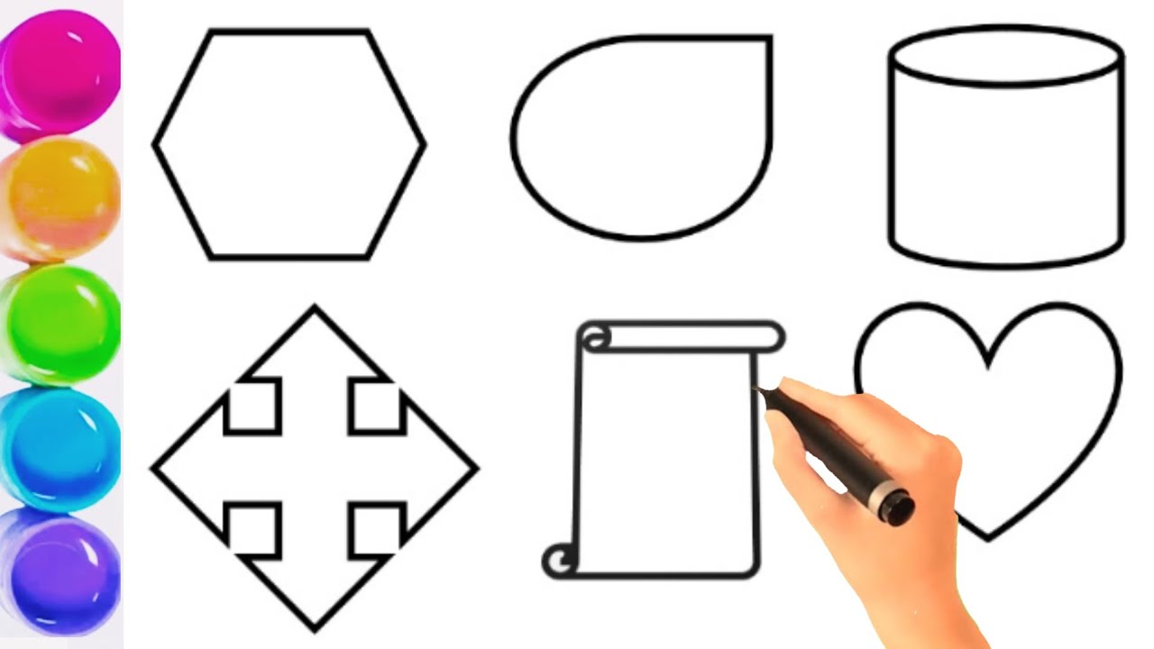 Learn Shapes,Colors,Educational Video for kids|Shapes Drawing|Preschool ...