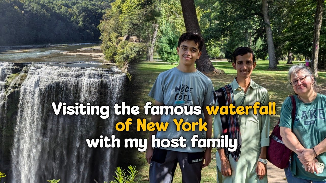 Visiting the famous waterfall of New York with my host family 😍 ...
