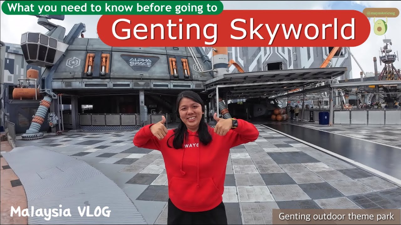 Genting Skyworld Theme park Review : locker, restaurants, rides, Skyworld apps - YouTube