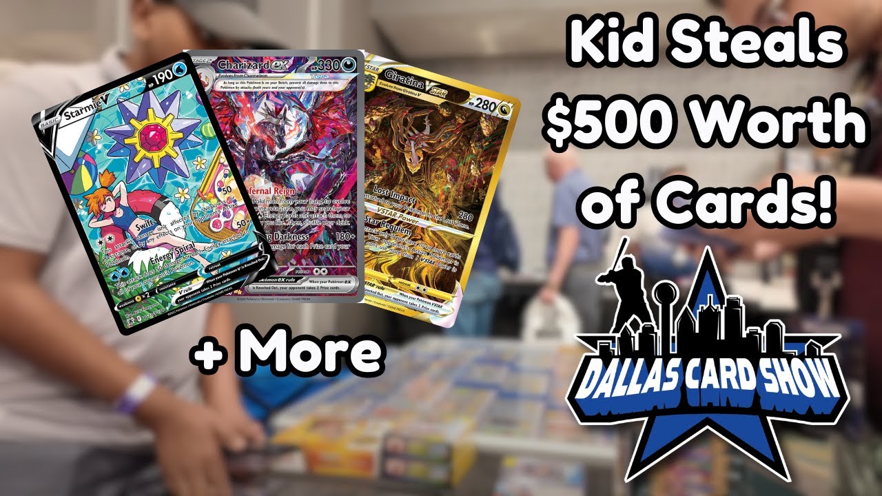 Kid Steals $500 Of Cards From Binder | Cons of Being A Vendor - Dallas ...