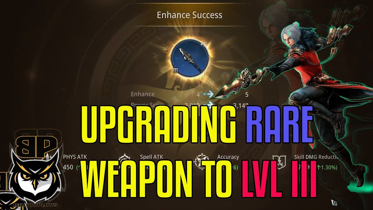 Mir4 - LANCER - UPGRADING MY RARE TIER II WEAPON TO TIER III RARE ...