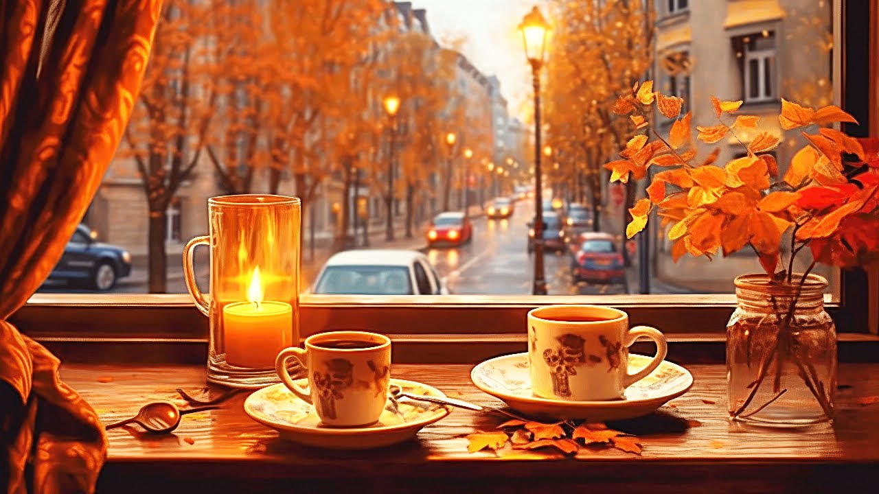 Cozy Autumn Ambience with Rain Sounds and Relaxing Music for Sleep ...
