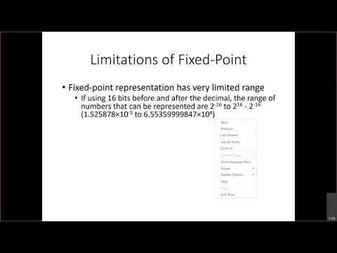 Lecture 13 - Floating Point Representations - YouTube