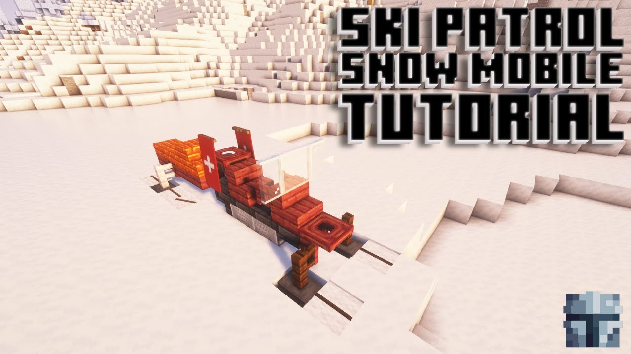Minecraft Ski Patrol Snow Mobile Tutorial - YouTube