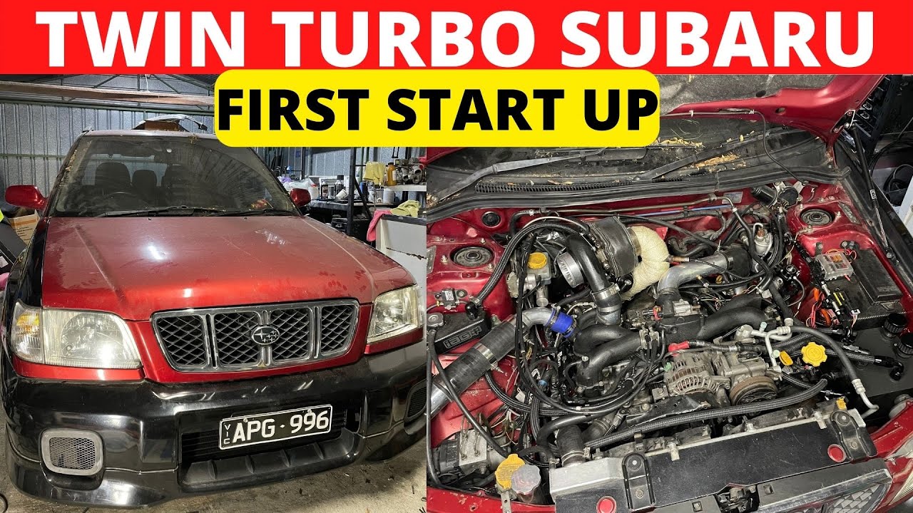 Twin Turbo Subaru // First Start Up!! - YouTube