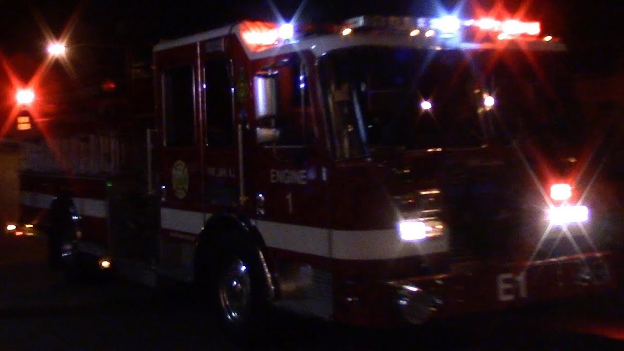 Fair Lawn Fire Department Engine 1 Responding 11-27-17 - YouTube