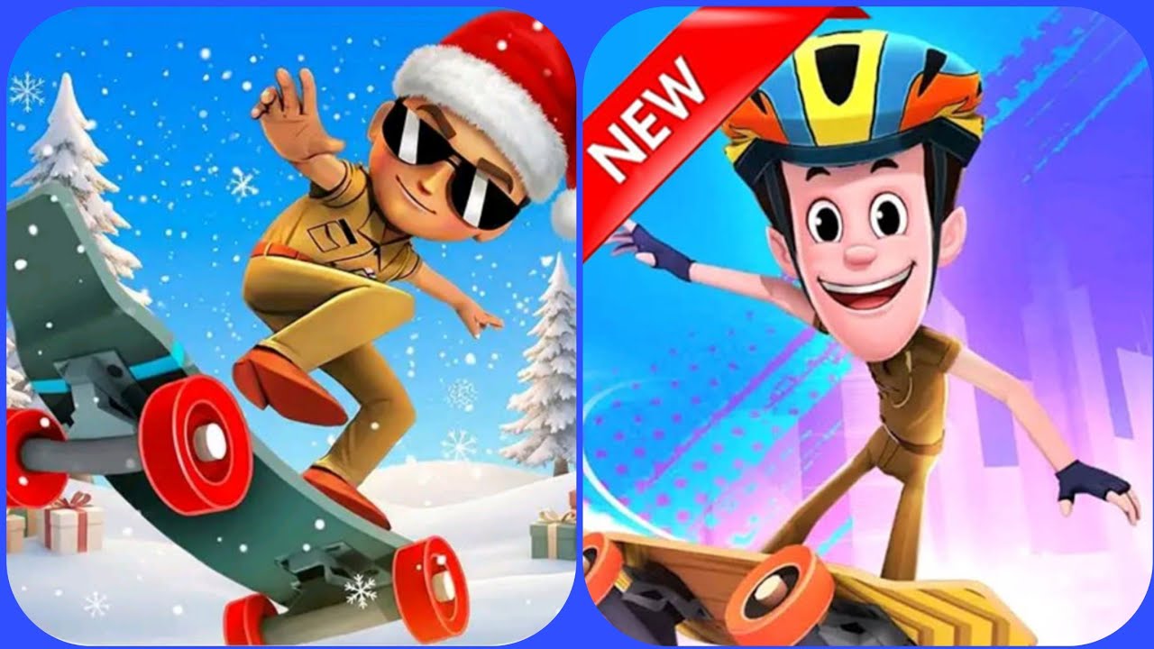 Little Singham Super Skater vs Smashing Simmba Skateboard Rush Gameplay ...