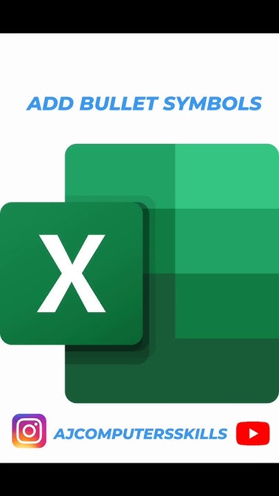 Add Bullet Symbols in Excel #exceltips #exceltech #excel excel #exceltutorial #trending #shorts ...