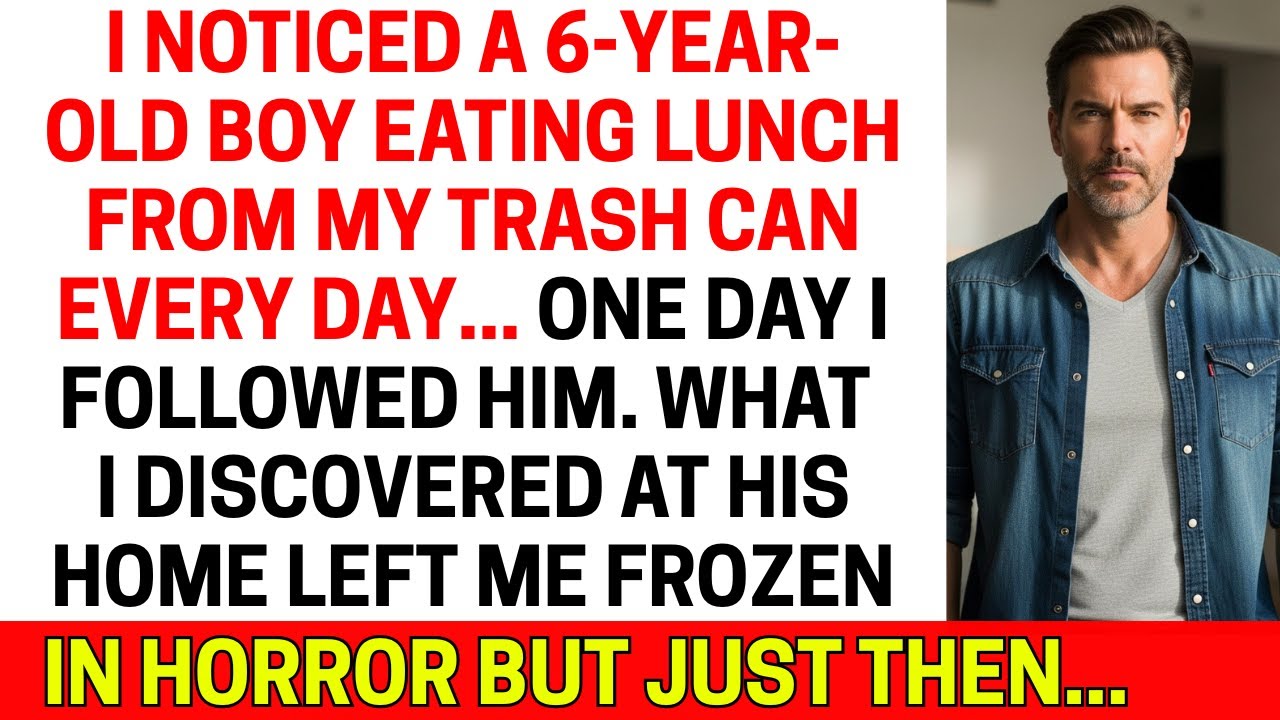 I NOTICED A 6-YEAR-OLD BOY EATING LUNCH FROM THE TRASH: WHEN I FOLLOWED ...