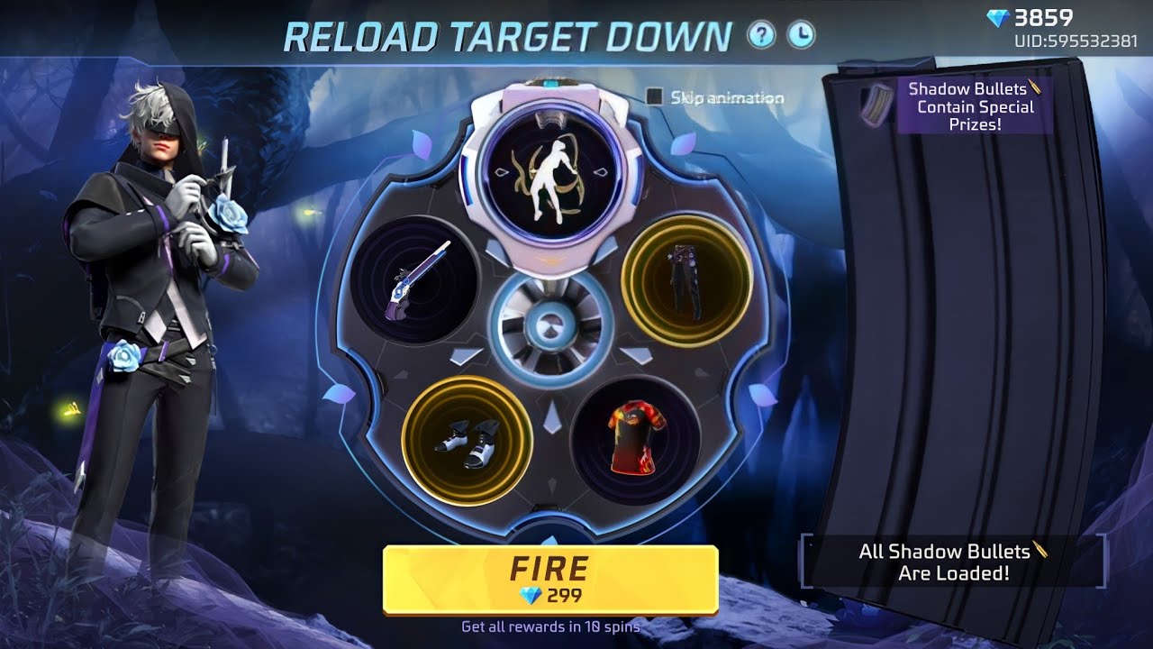 New Reload Target Down Event Free Fire | Reload Target Down Event 1 Spin Trick | FF New Event ...