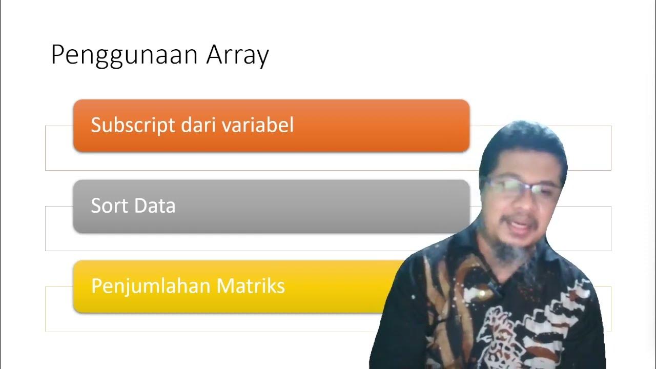Pemrograman VBA : Penggunaan Array - YouTube