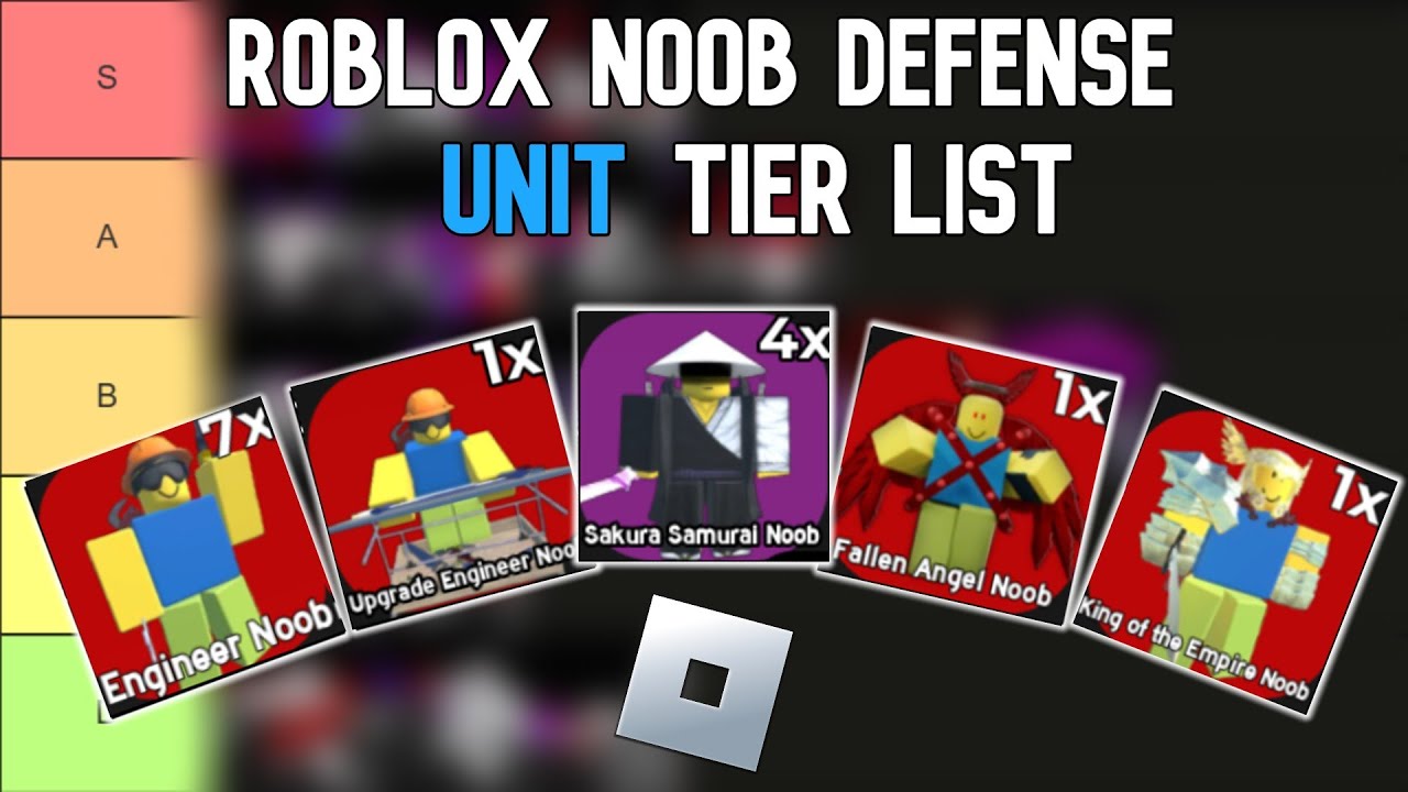 *UPDATED* Noob Defense Unit Tier List - YouTube
