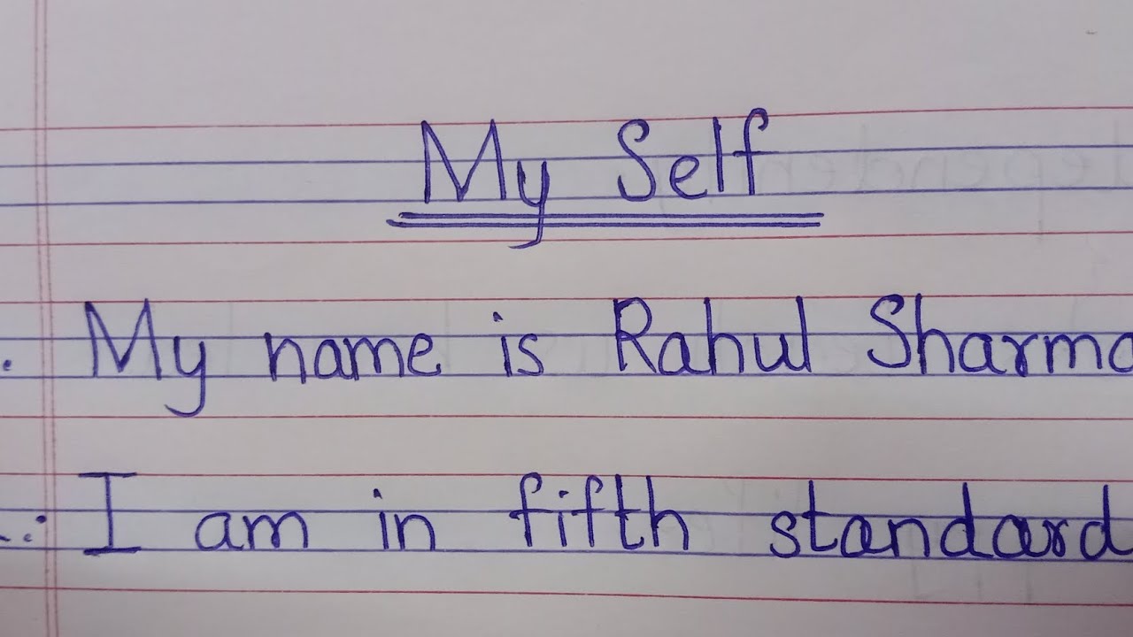 10 line essay in English on My self/easy and best essay on my self ...