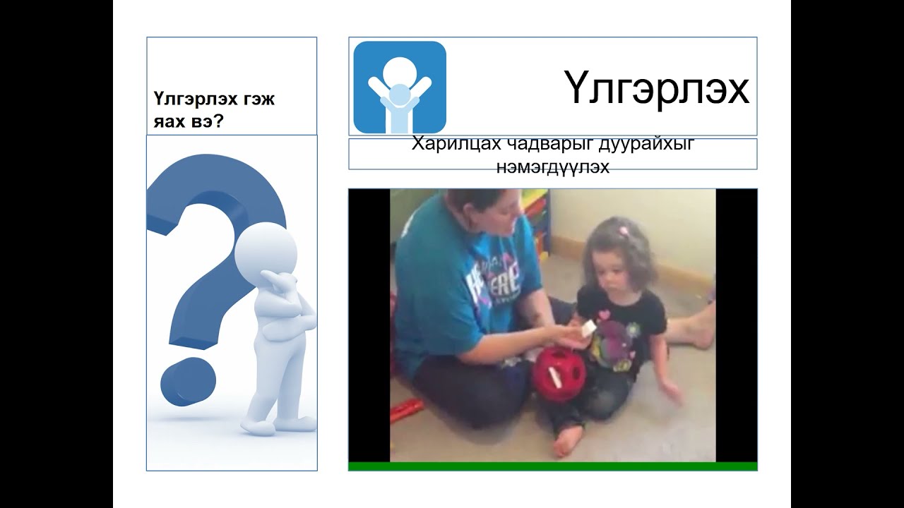 Аутизмтай хүүхдийн харилцах чадварыг сайжруулах нь Стратеги №2