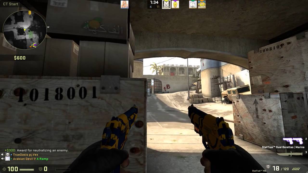 CSGO Clutches AMAZING (Dual Beretta Kills) Competitive - YouTube