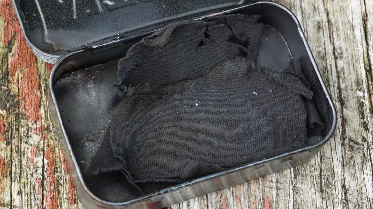 How to Make Char Cloth (For Firemaking) - YouTube