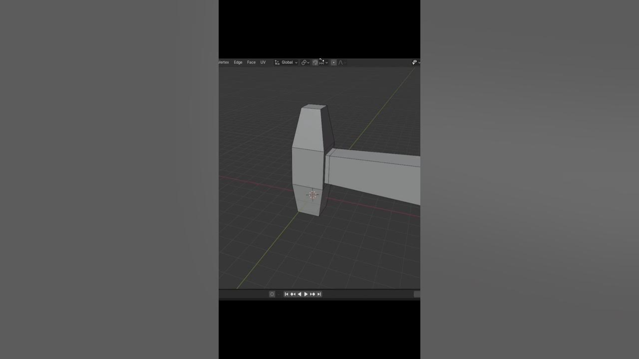 Make a HAMMER in 15 seconds blender tutorial #blender #3d #3dmodeling - YouTube