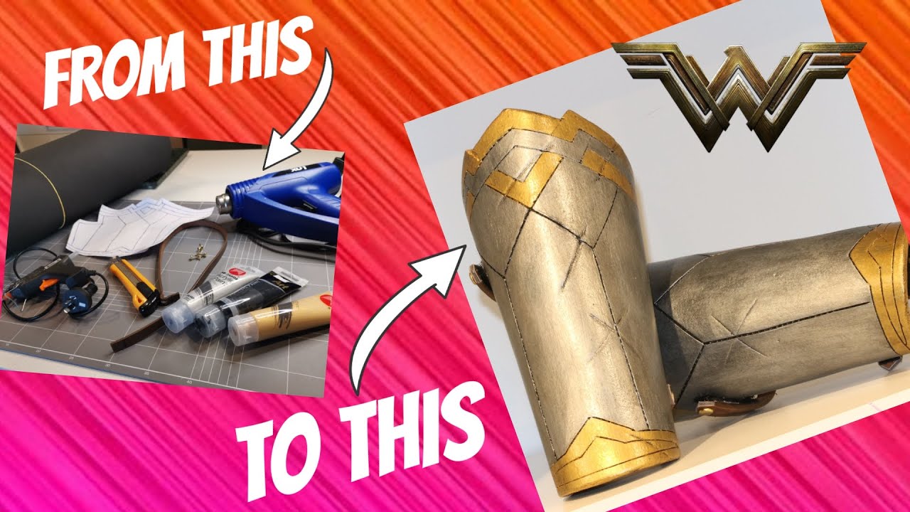 EASY Wonder Woman bracers tutorial using foam // Wonder Woman Cosplay ...