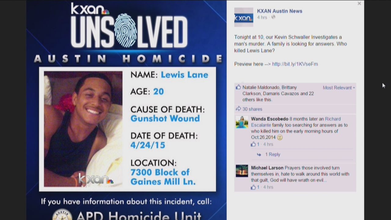 KXAN Unsolved: Lewis Lane's murder - YouTube