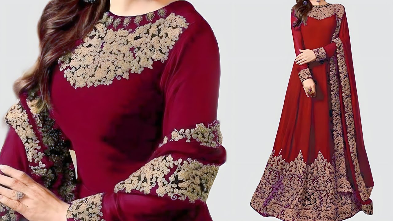 Readymade Gown Cutting and Stitching | Gown Designs | Long gowns ...