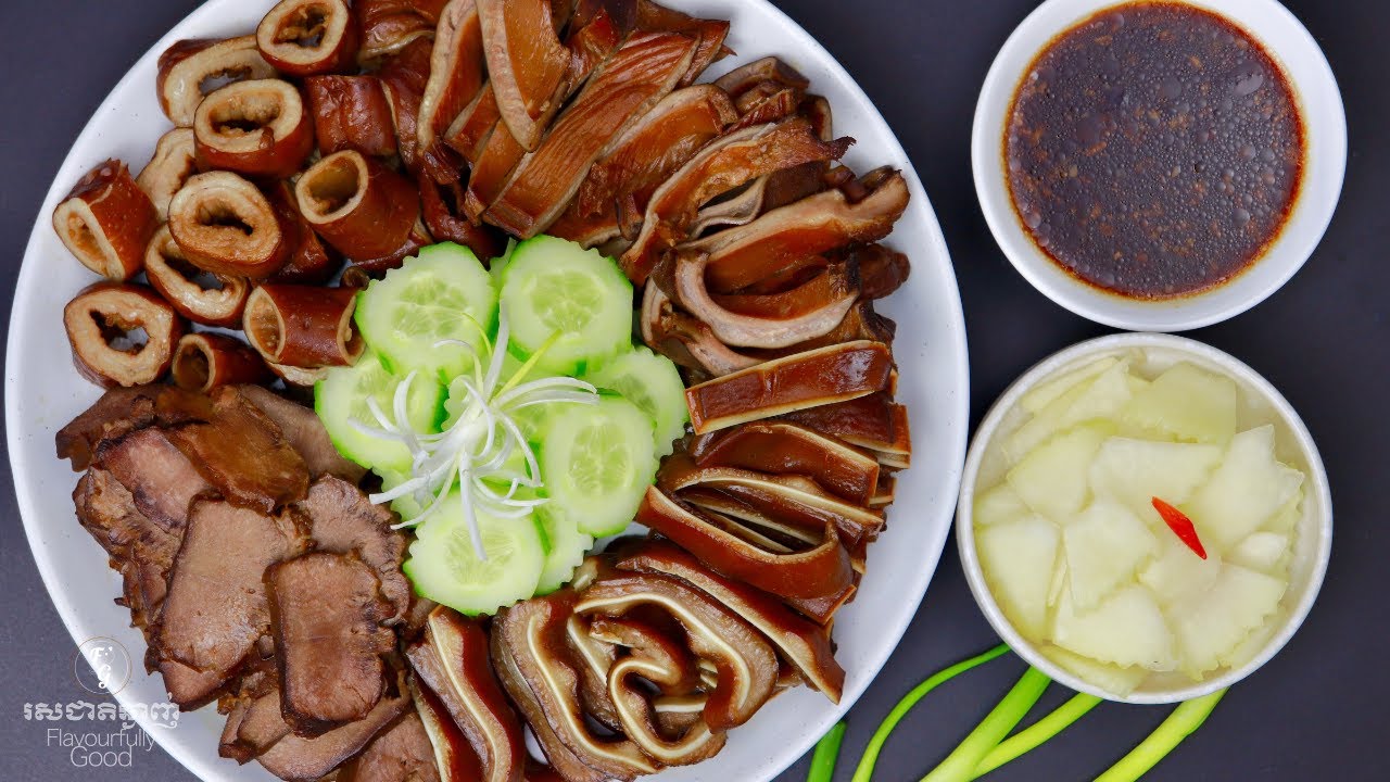 Phak Lov ផាក ឡូវ | Homemade Braised Pork Organs | Flavourfully Good ...