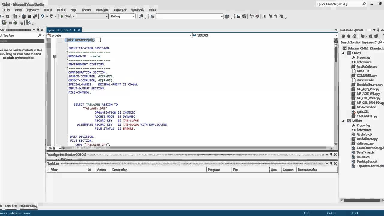 RM/COBOL a Visual COBOL Wizard 2 - YouTube
