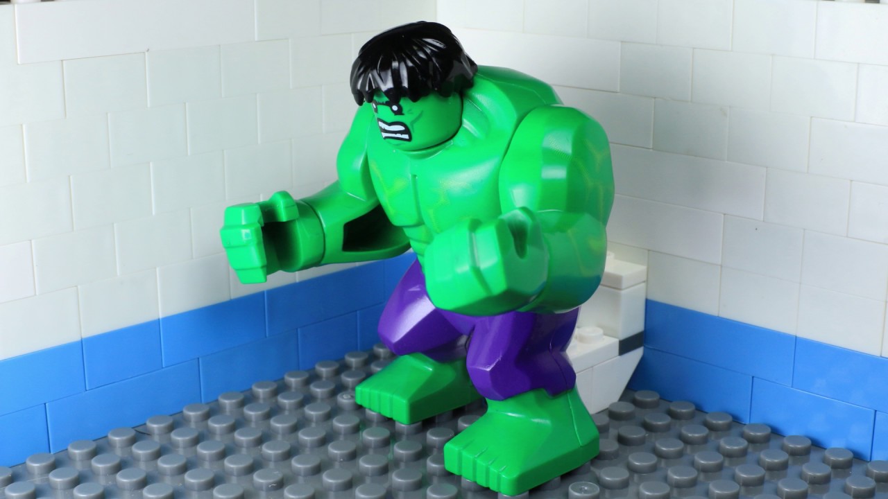 LEGO Hulk Poop Fail | LEGO Superhero Stop Motion Video - YouTube