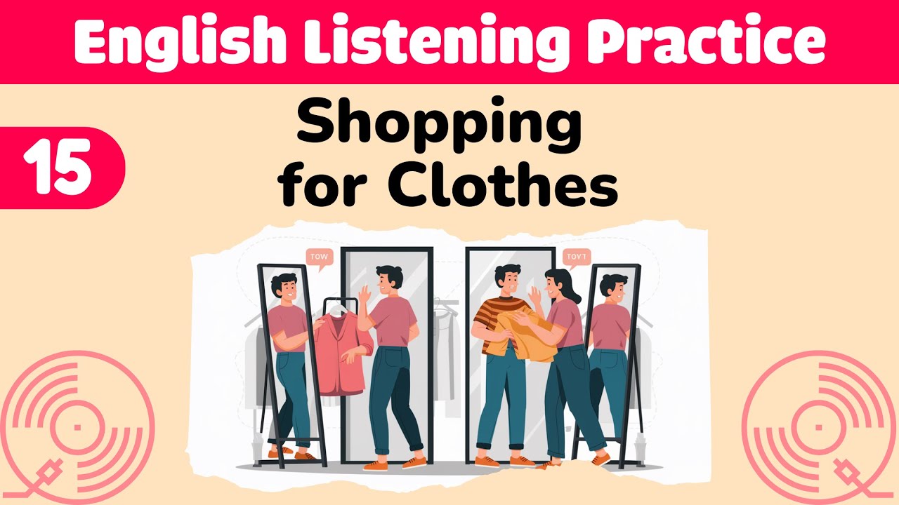 🛍️ Shopping for Clothes | Easy English Listening Practice for Beginners ...