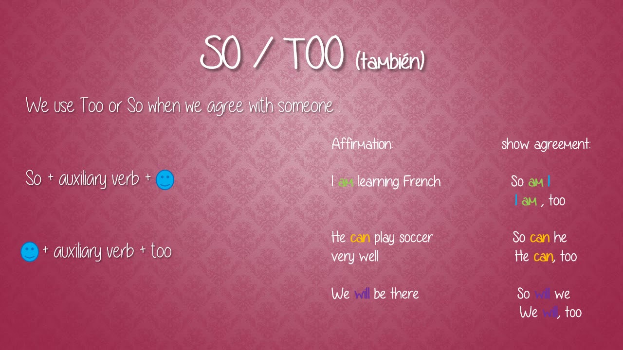 SO-TOO / NEITHER-EITHER - YouTube