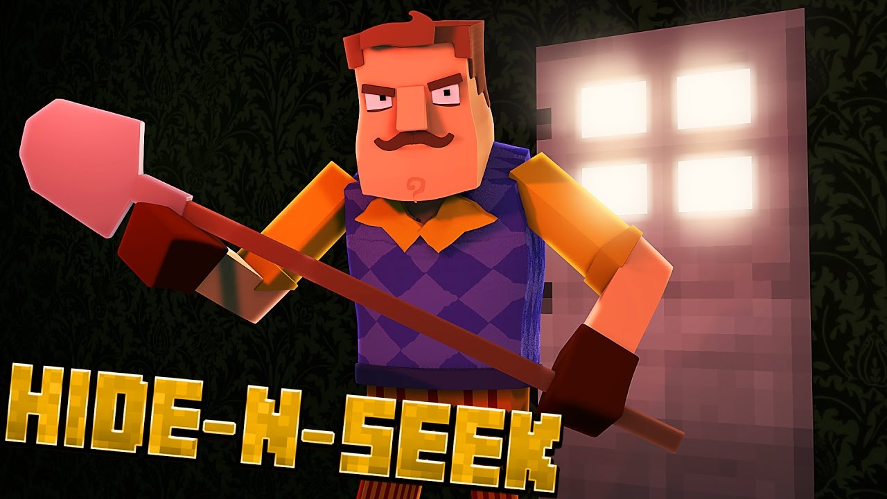 WHAT'S IN THE BASEMENT!? Minecraft Hello Neighbor HIDE N SEEK - YouTube