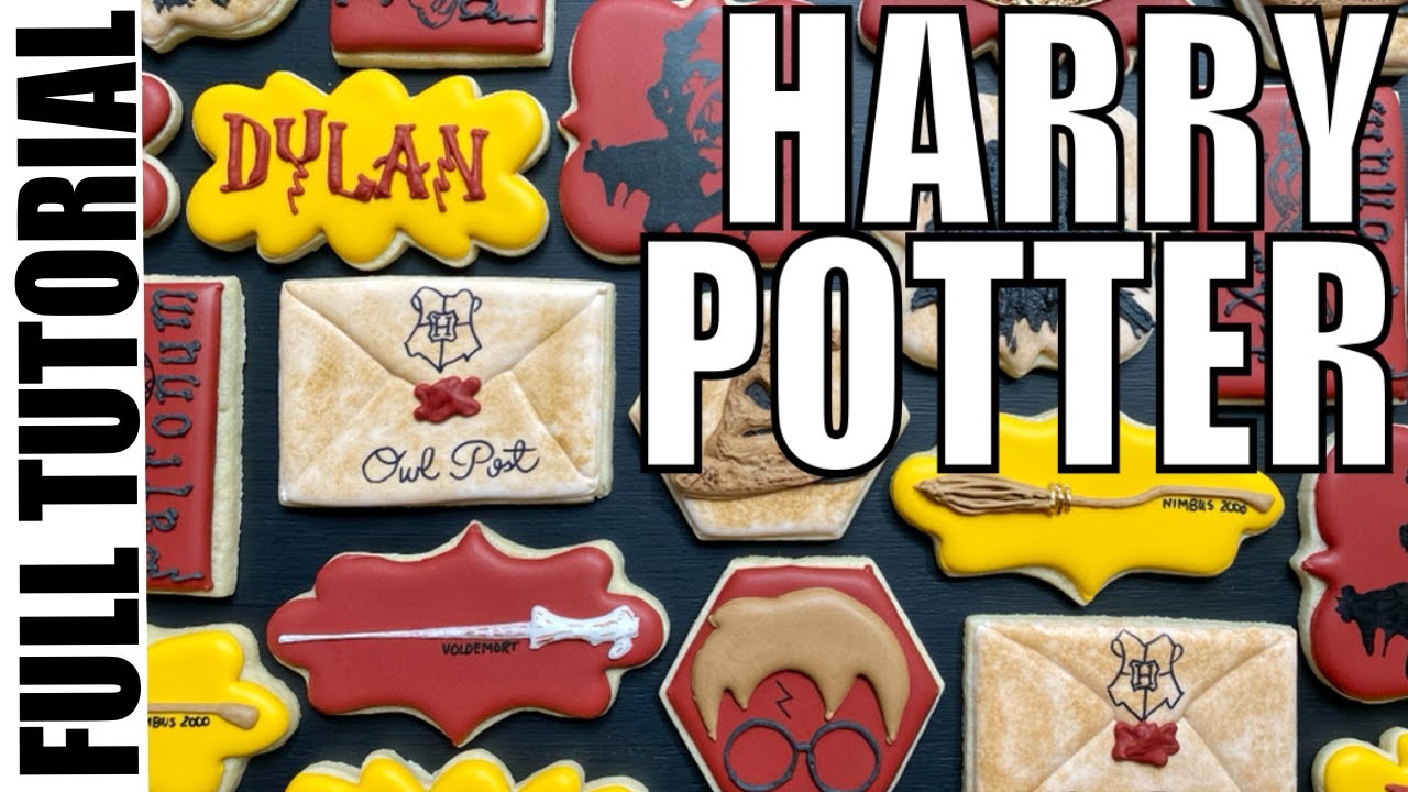 COOKIE DECORATING TUTORIAL // Harry Potter Sugar Cookies - YouTube