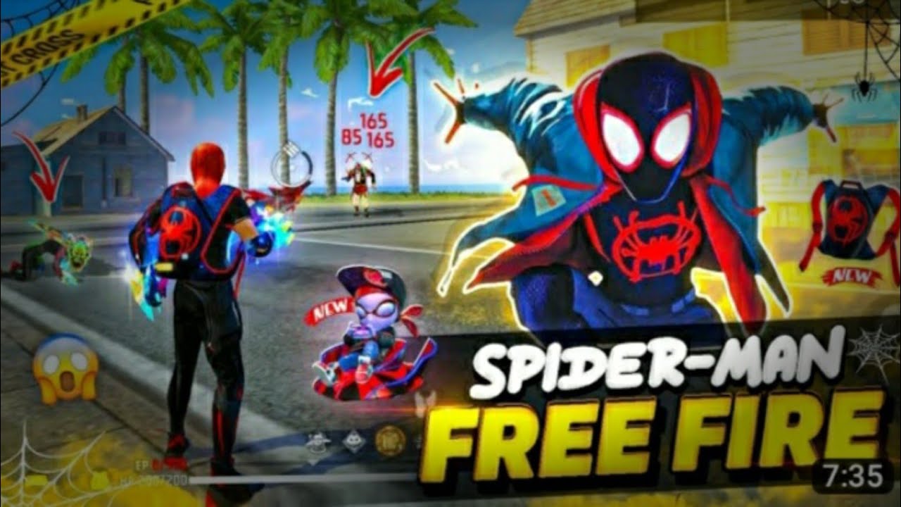 Spider-Man in free fire first Gameplay in Indian server *most watch ...