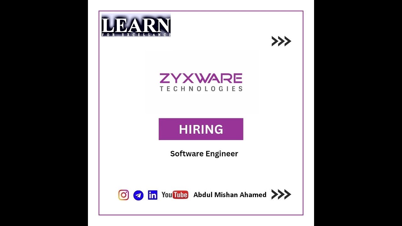 Placement Update 011 || Zyxware || Learn for Excellence - YouTube