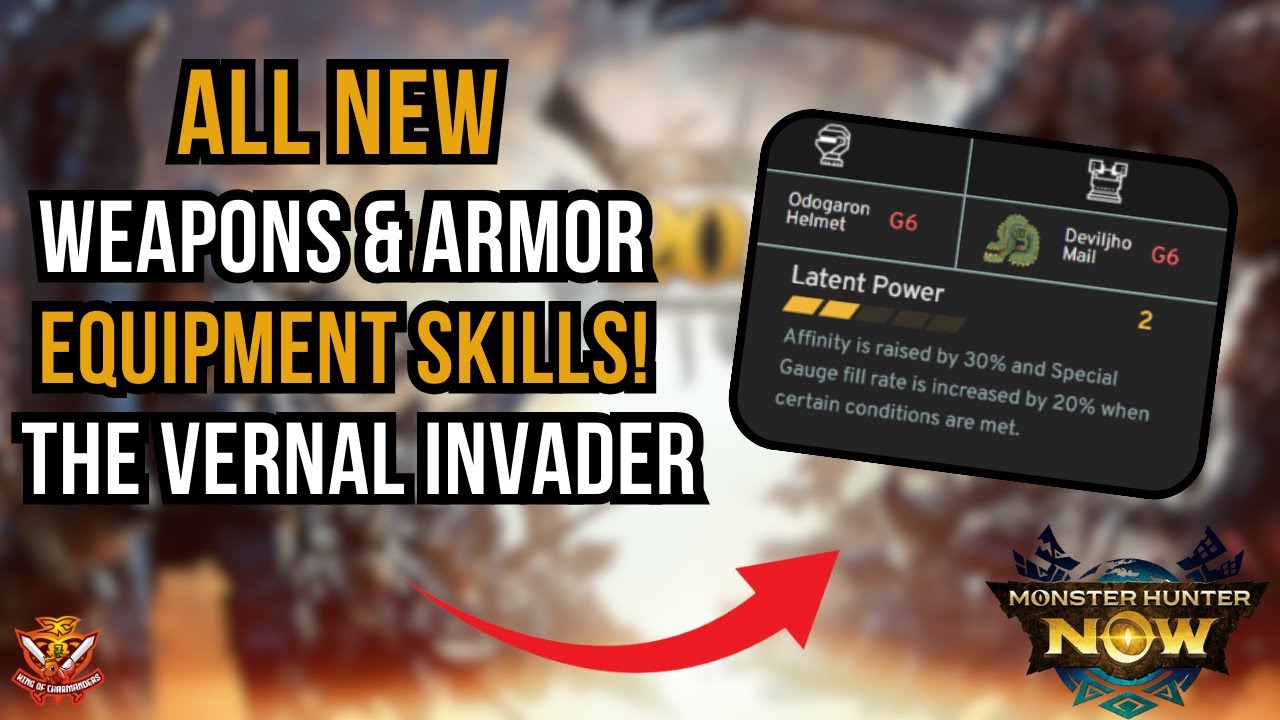 ALL NEW Weapons and Armor EQUIPMENT SKILLS! The Vernal Invader! l ...