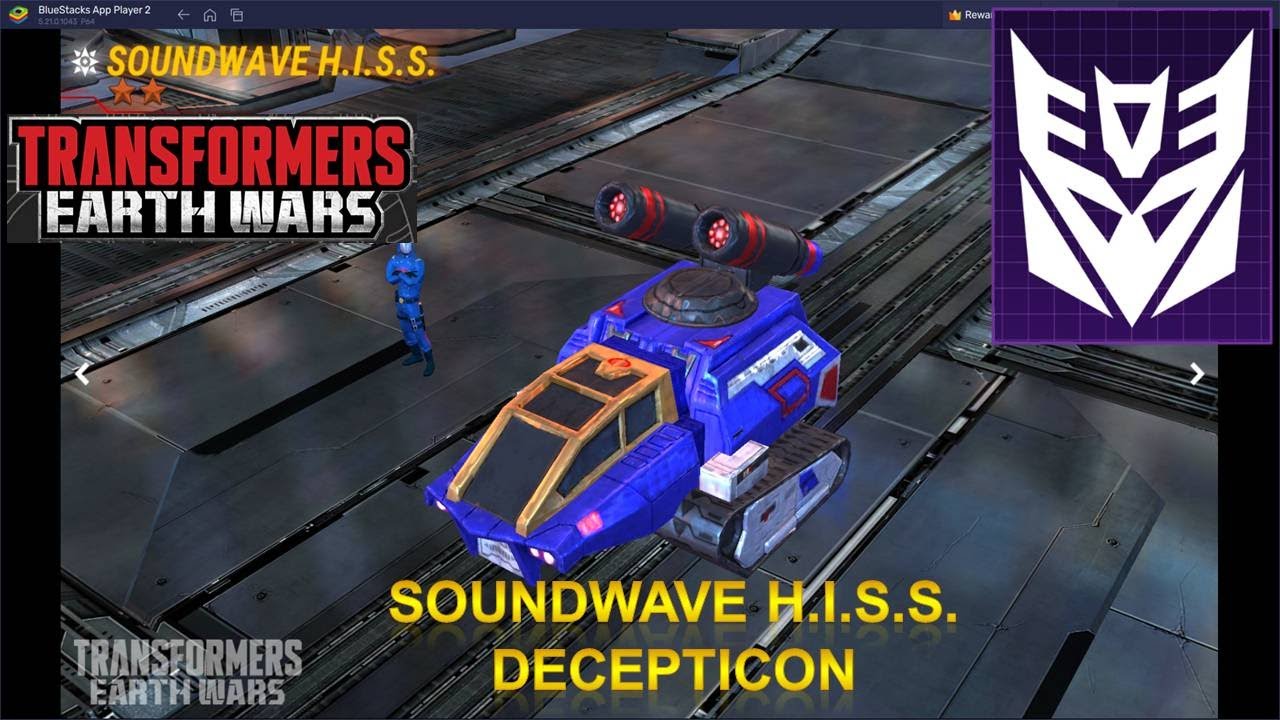Transformers: Earth Wars - Unlock Decepticon SOUNDWAVE H.I.S.S. (2 STAR ...