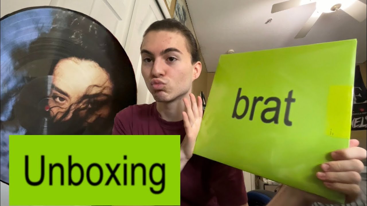 BRAT UNBOXING (360_brat exclusive picture disk vinyl) charli xcx - YouTube