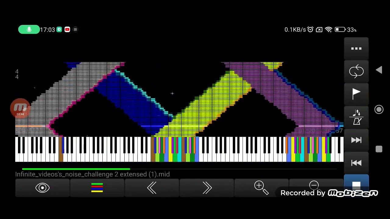 infinite video's noise challenge 2 extended midi BLACK MIDI - YouTube