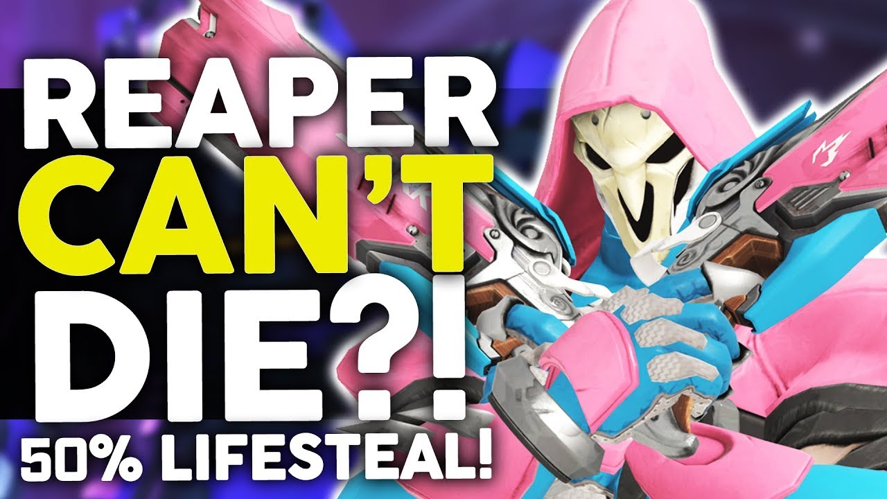 Overwatch - Reaper Can't DIE?! HUGE 50% Lifesteal BUFF! - YouTube
