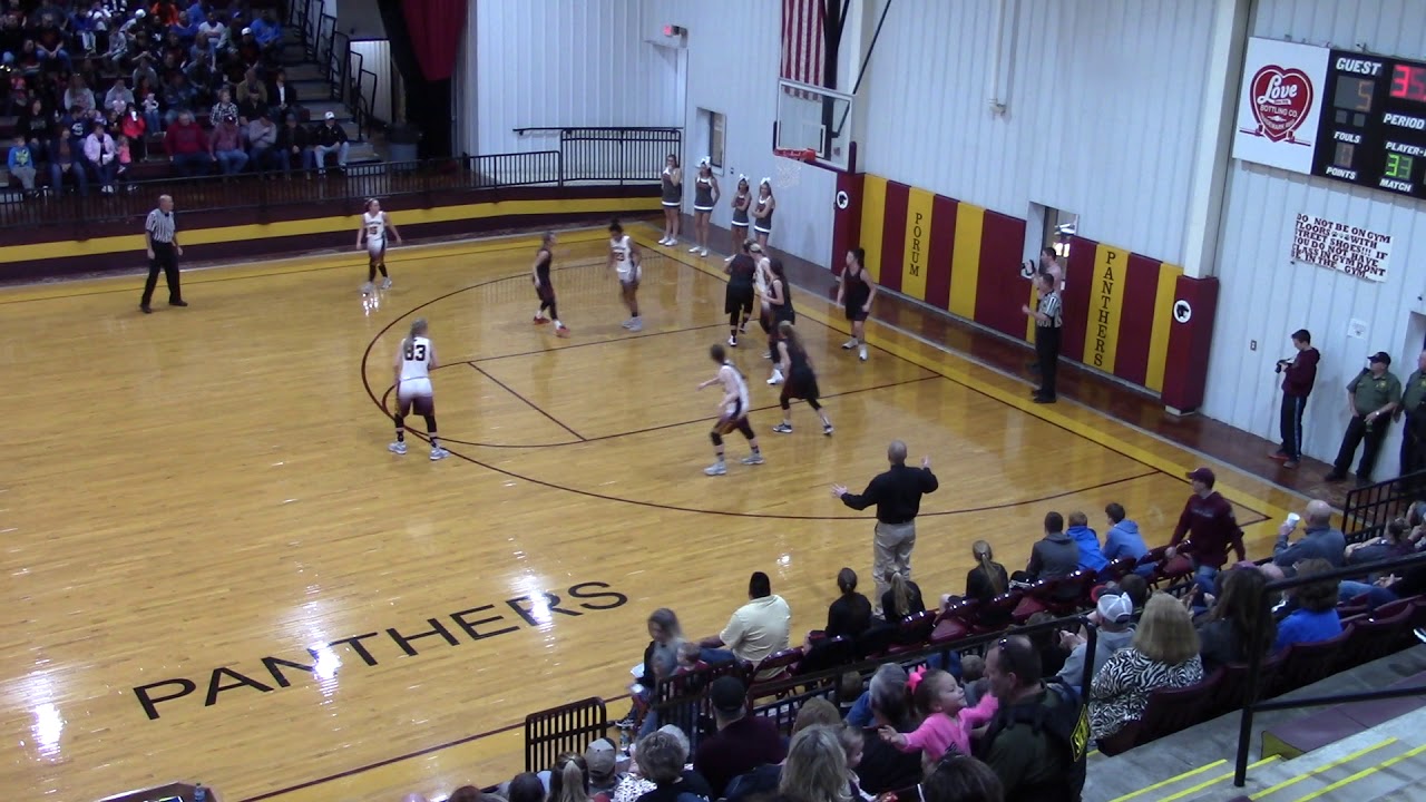 2-16-17 Class A Area II Regionals Porum Lady Panthers vs Okay Lady ...