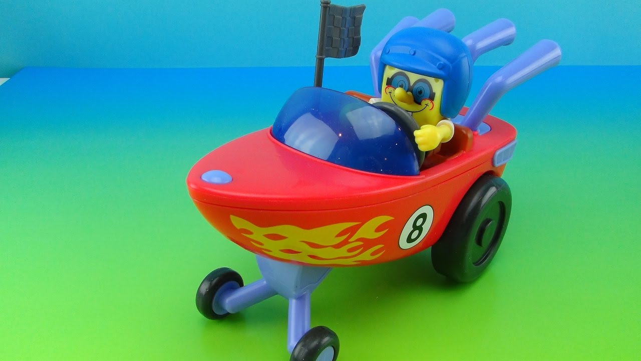 IMAGINEXT SPONGEBOB SQUAREPANTS SPEED BOAT PLAYSET TOY REVIEW VIDEO ...